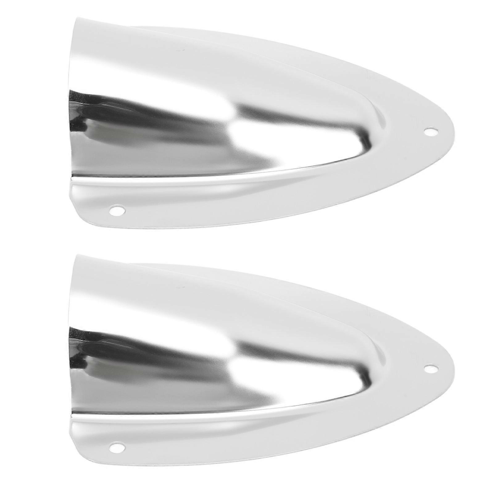 1 Pair Stainless Steel Clam Shell Vent Polished Marine Wire Cable Vent ...