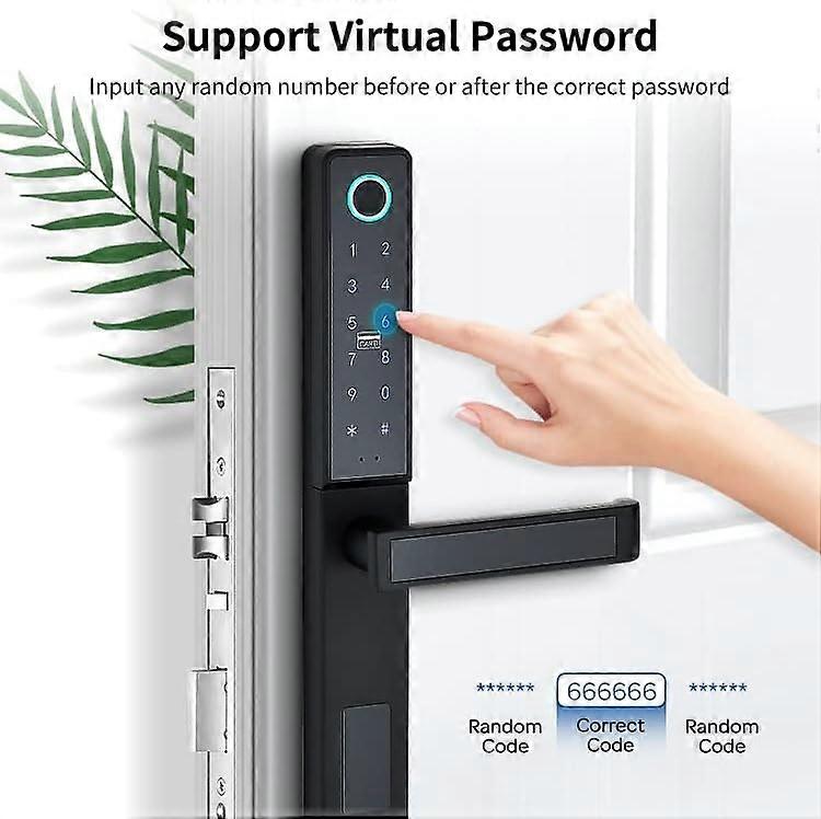 Waterproof Keyless Fingerprint Digital Push Pull Fingerprint Smart Door ...