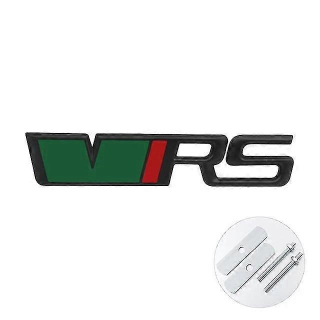 3d Metal Logo Vrs Badge Car Trunk Front Grill Emblem For Skoda Fabia 1 ...