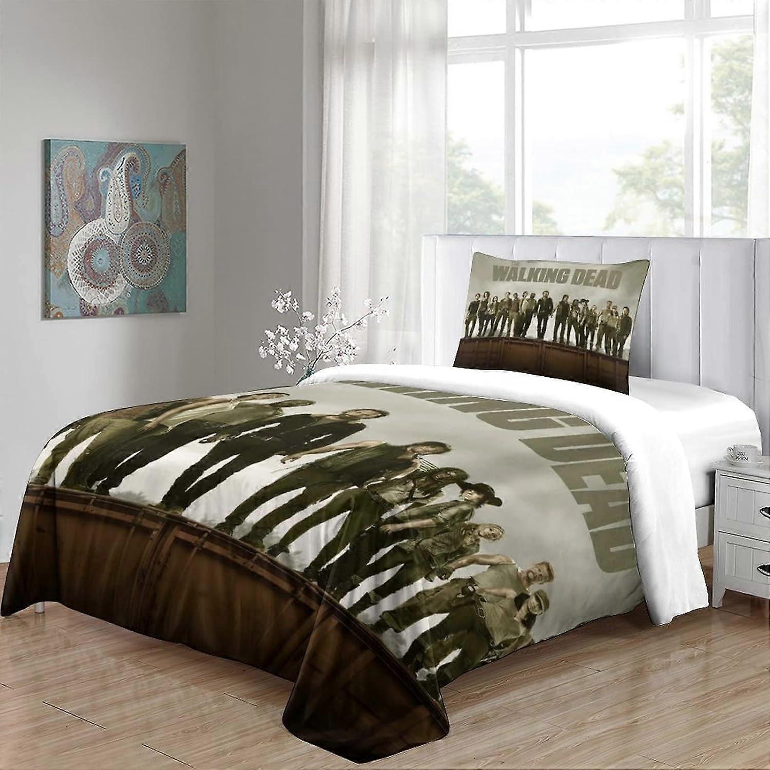 The Walking Dead Poster 3D Printed Duvet Cover, 3 Piece Bedding Set ...