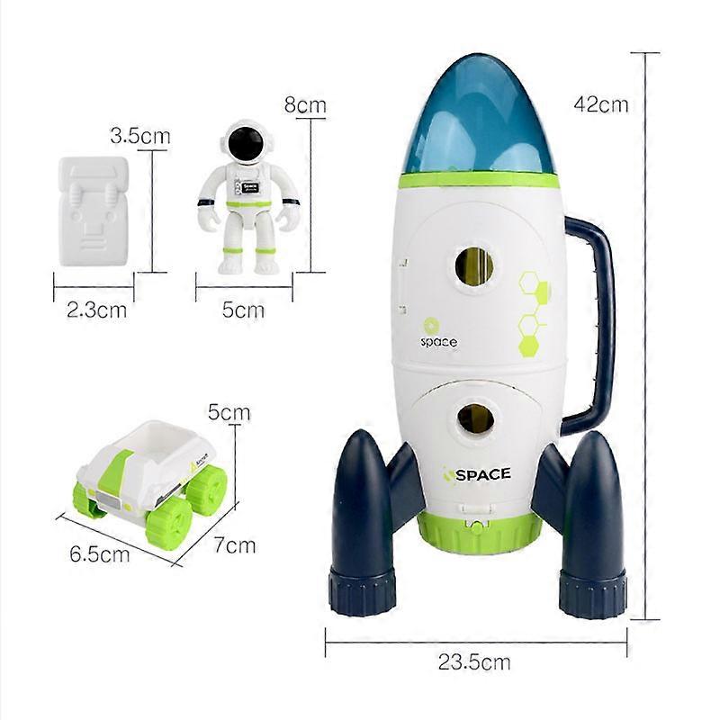 Space Rocket Toy Astronaut Spaceship Toy Kids Early Education Toy ...