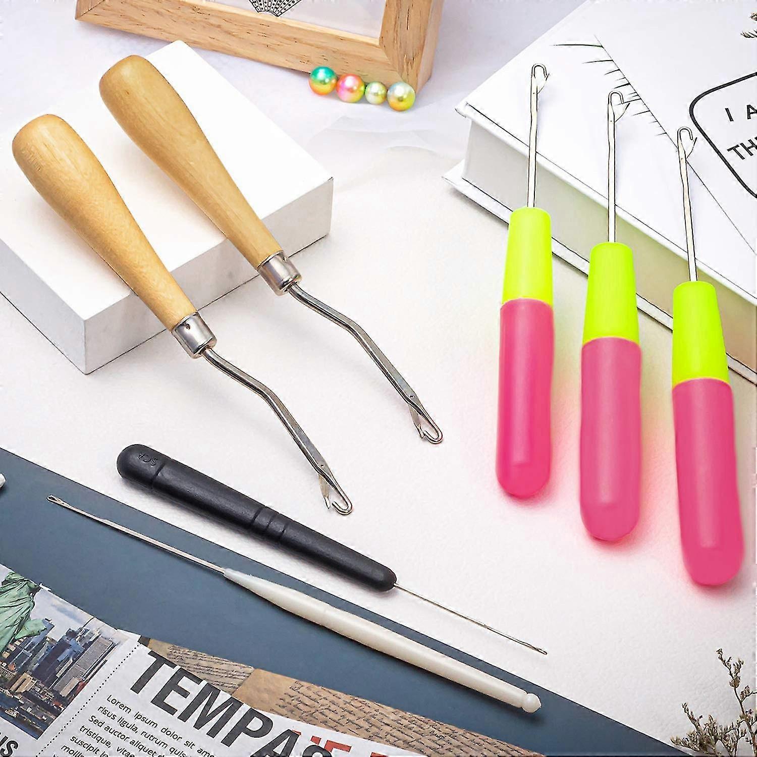 Bent Latch Hook Crochet Needle Hook, Include Wooden Bent Latch Hook ...