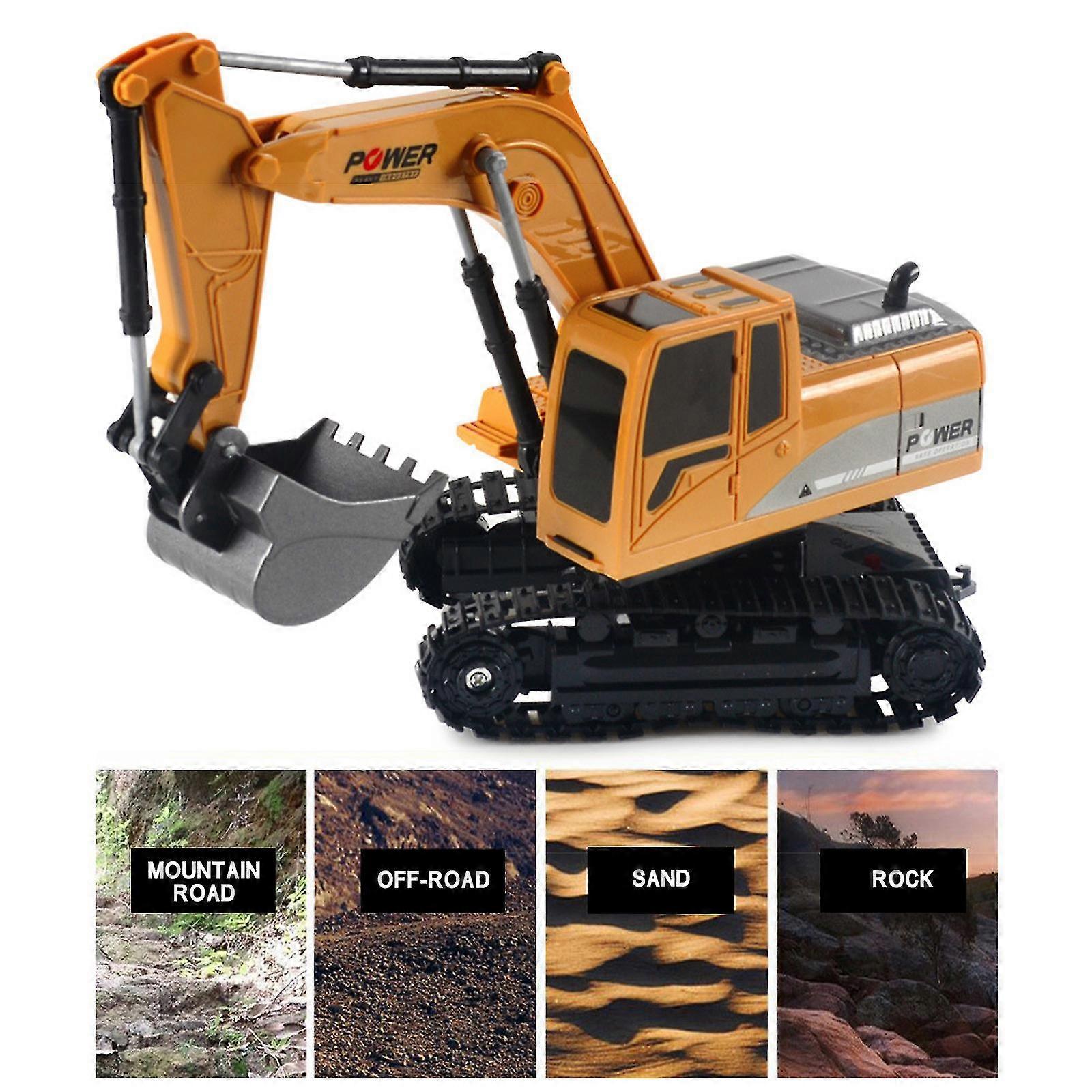 Rc Trucks Mini Rc Excavator 1:24 Alloy Plastic Engineering Car ...