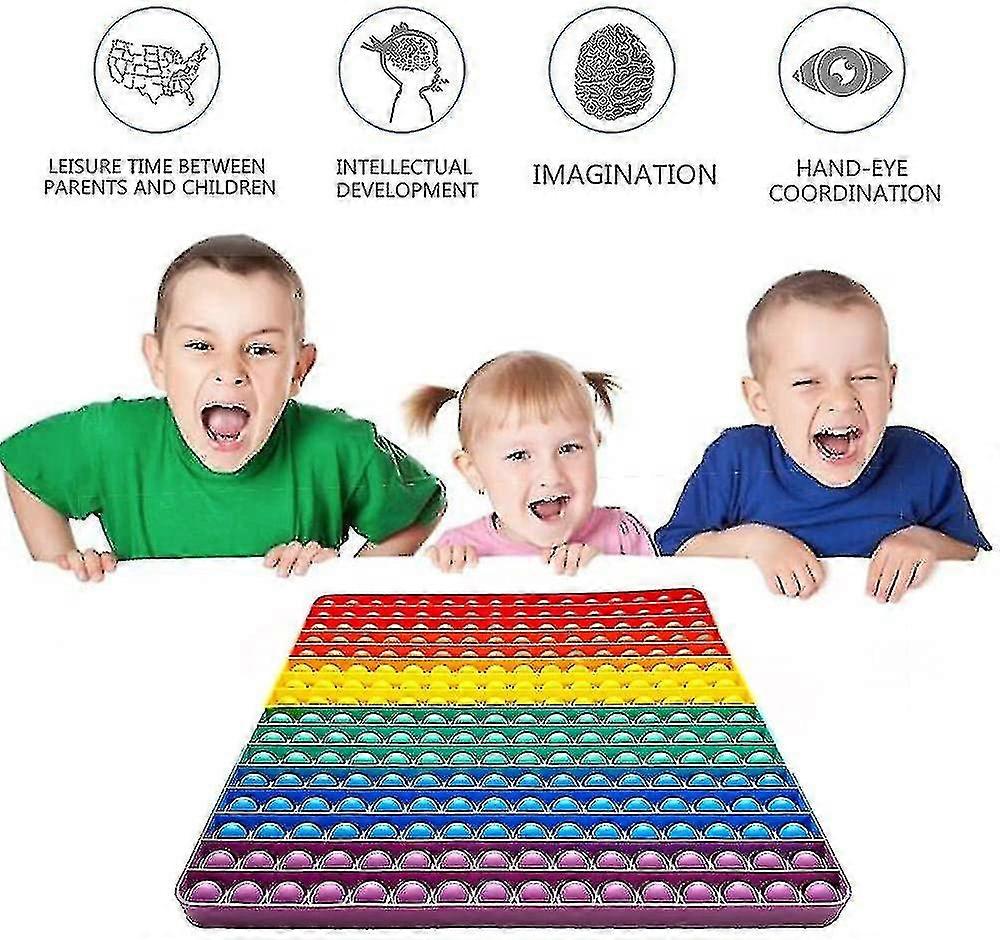Huge Pop It Fidget Toy,big Size Push Pop 256 Sensory Fidget Toy, Big ...