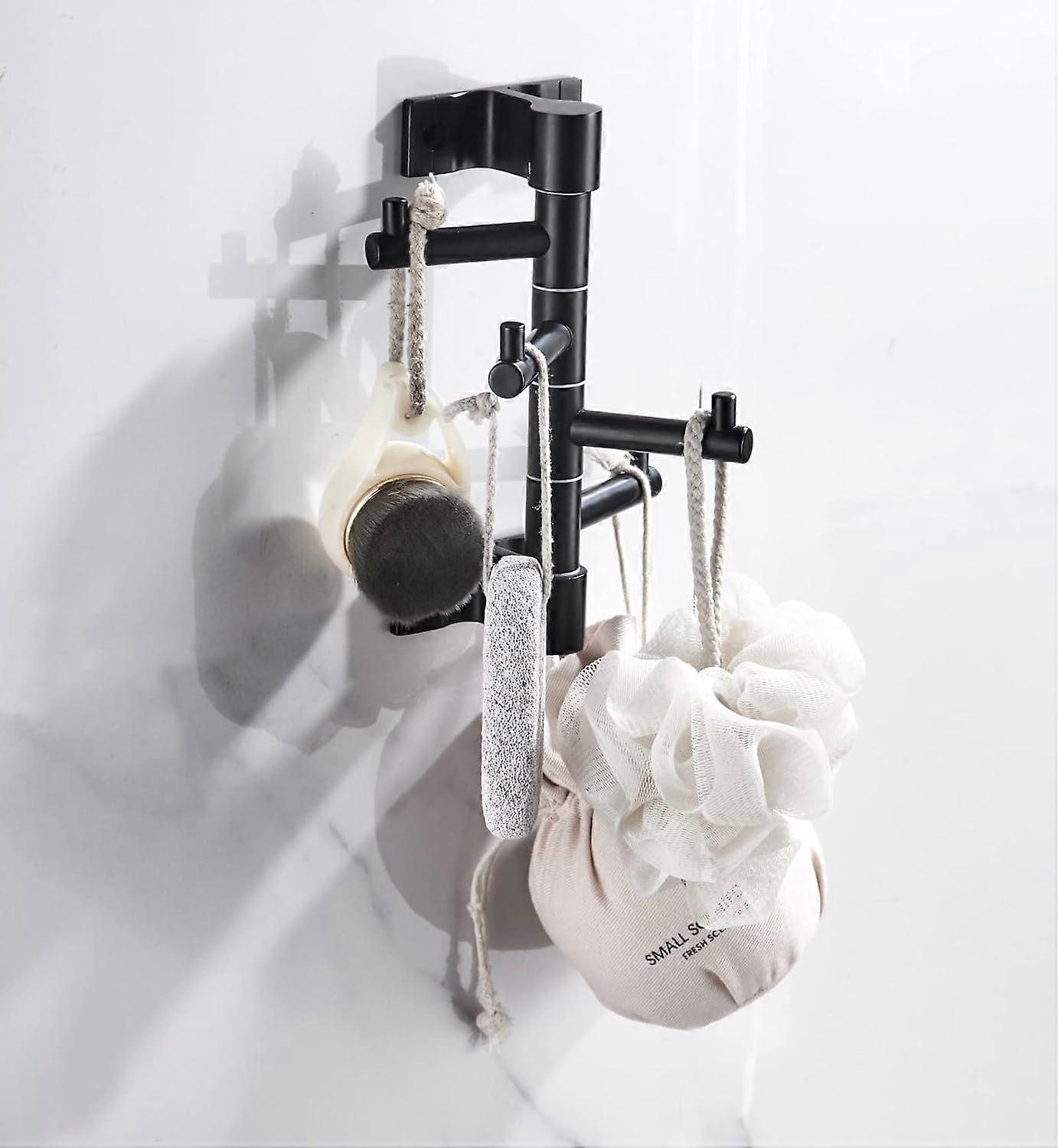 Rotating Coat Rack for Wall, Vertical Coat Hooks Wall Mounted with ...