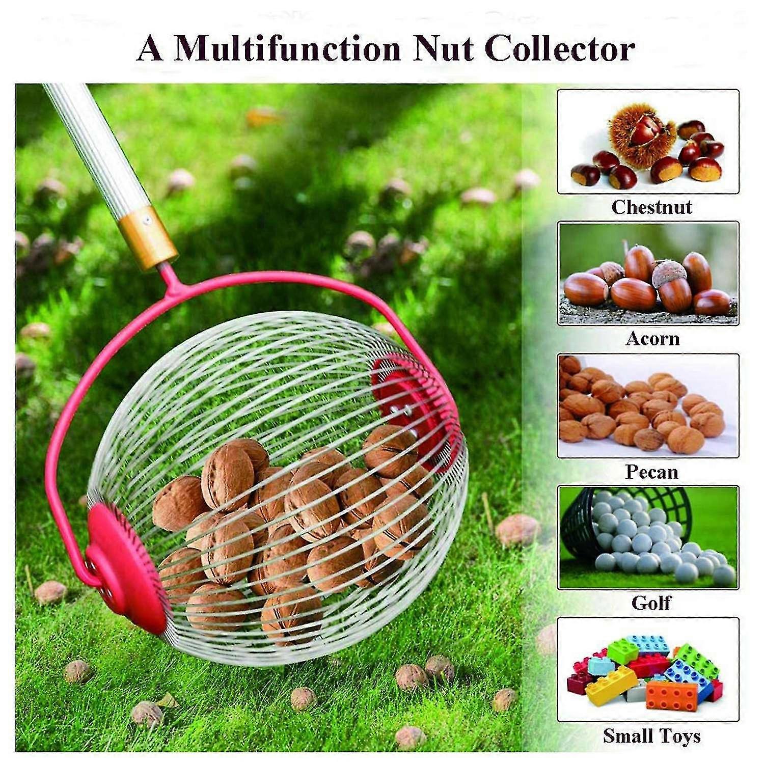 Nut Gatherer,Outdoor Manual Tools Picker Collector,Rolling Nut ...