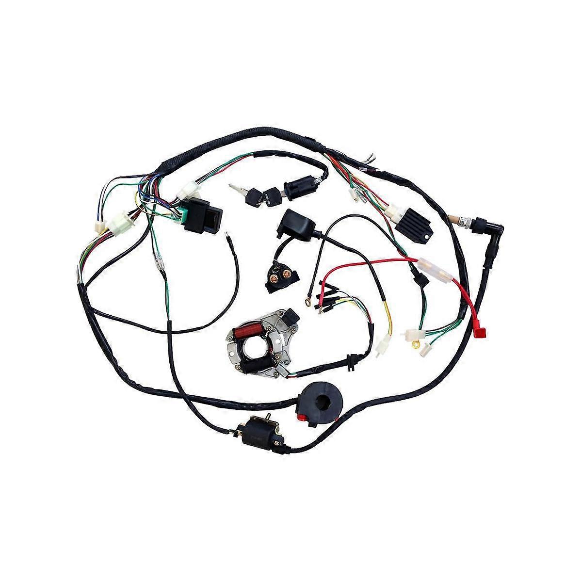 70 90 110CC Full Vehicle Wiring Harness Starting Harness Line Start ...
