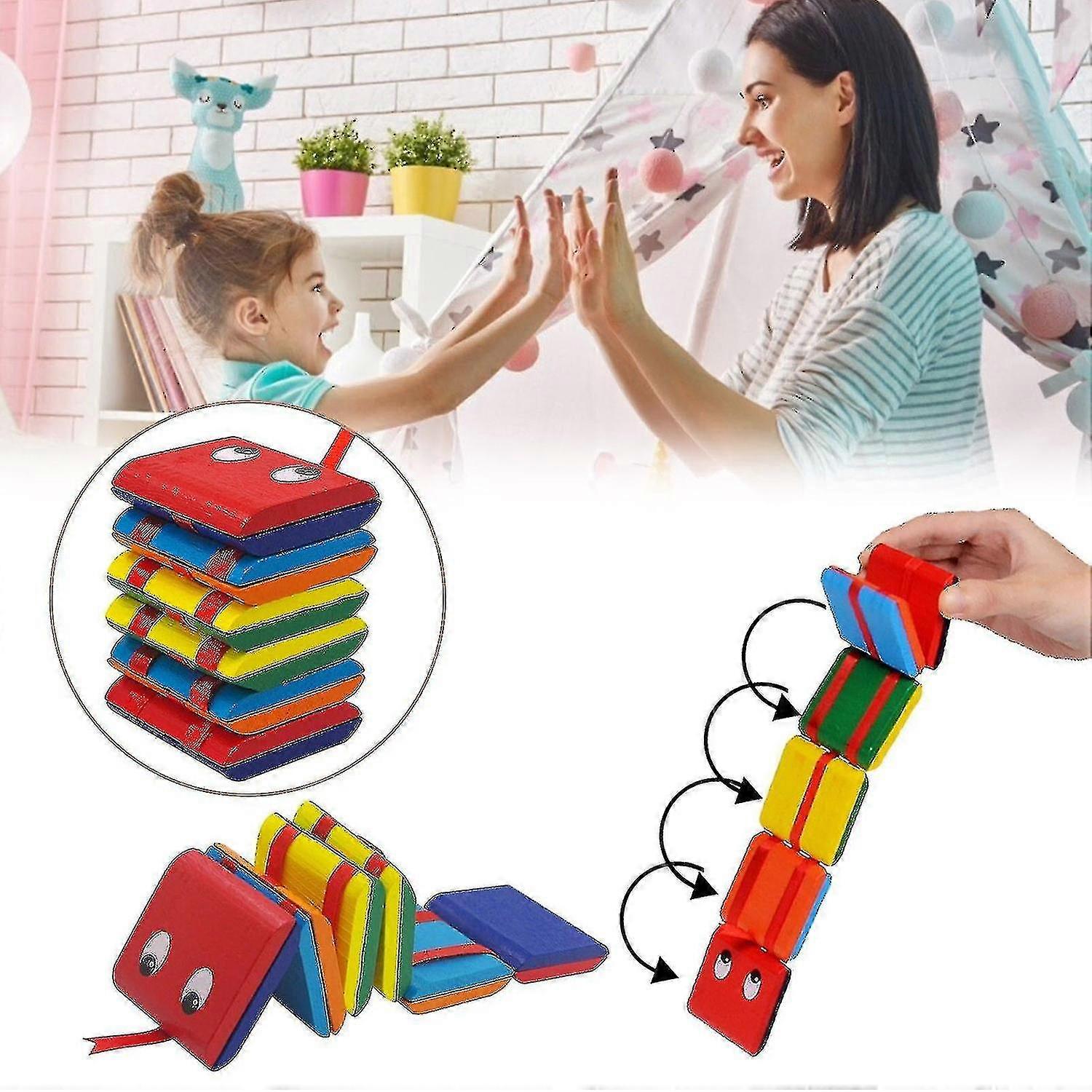 Flip block Finger Toy Flip Block Flip Colorful Flap Wooden Ladder ...