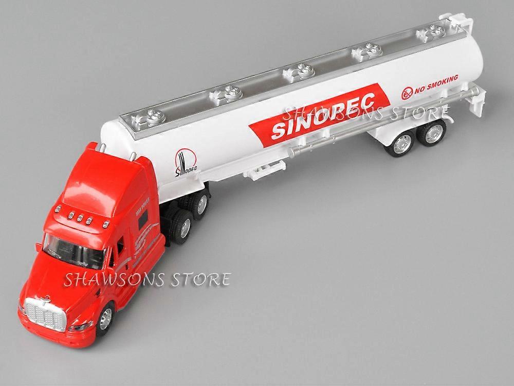 1:50 Scale Diecast Vehicle Model Toy Tractor Semi Trailer Fuel Tanker ...