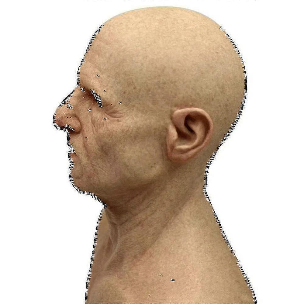 Halloween Cosplay Bald Old Man Face Mask Party Prop Adult | Fruugo UK