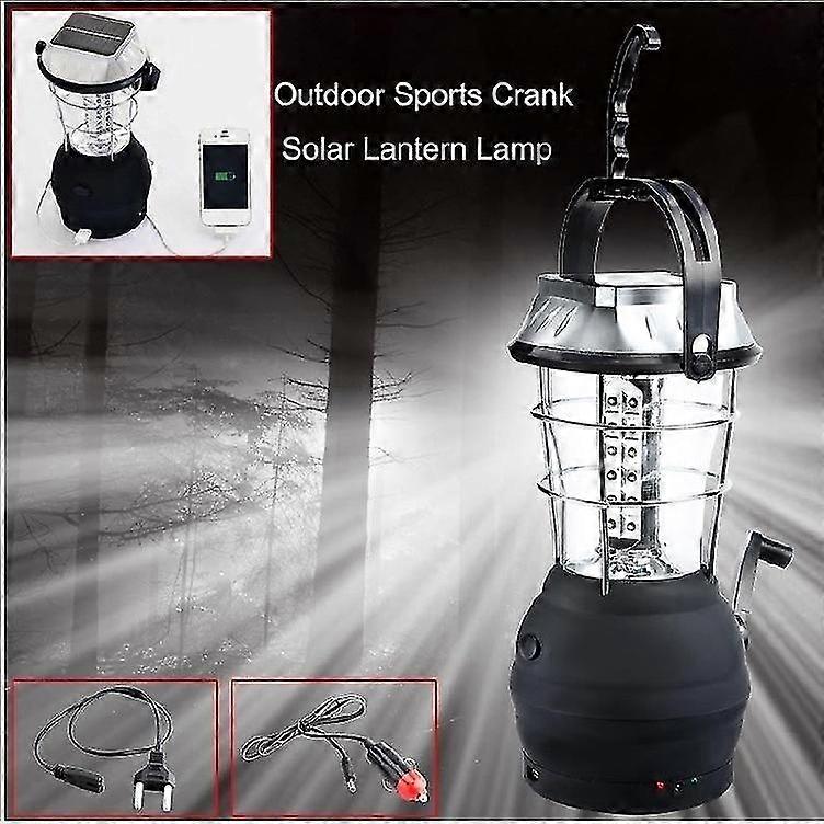 36LED Multifunction Solar Lantern,hand Crank Dynamo 36 Led Camping ...