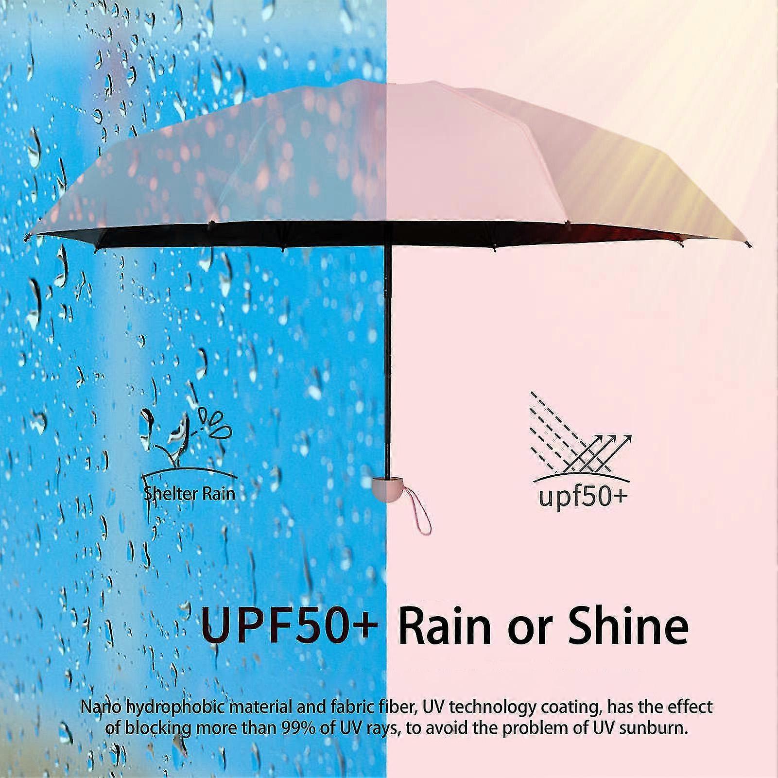 Sun Umbrella Folded Ultra-light Six-bone With Box Sun Protection UV ...