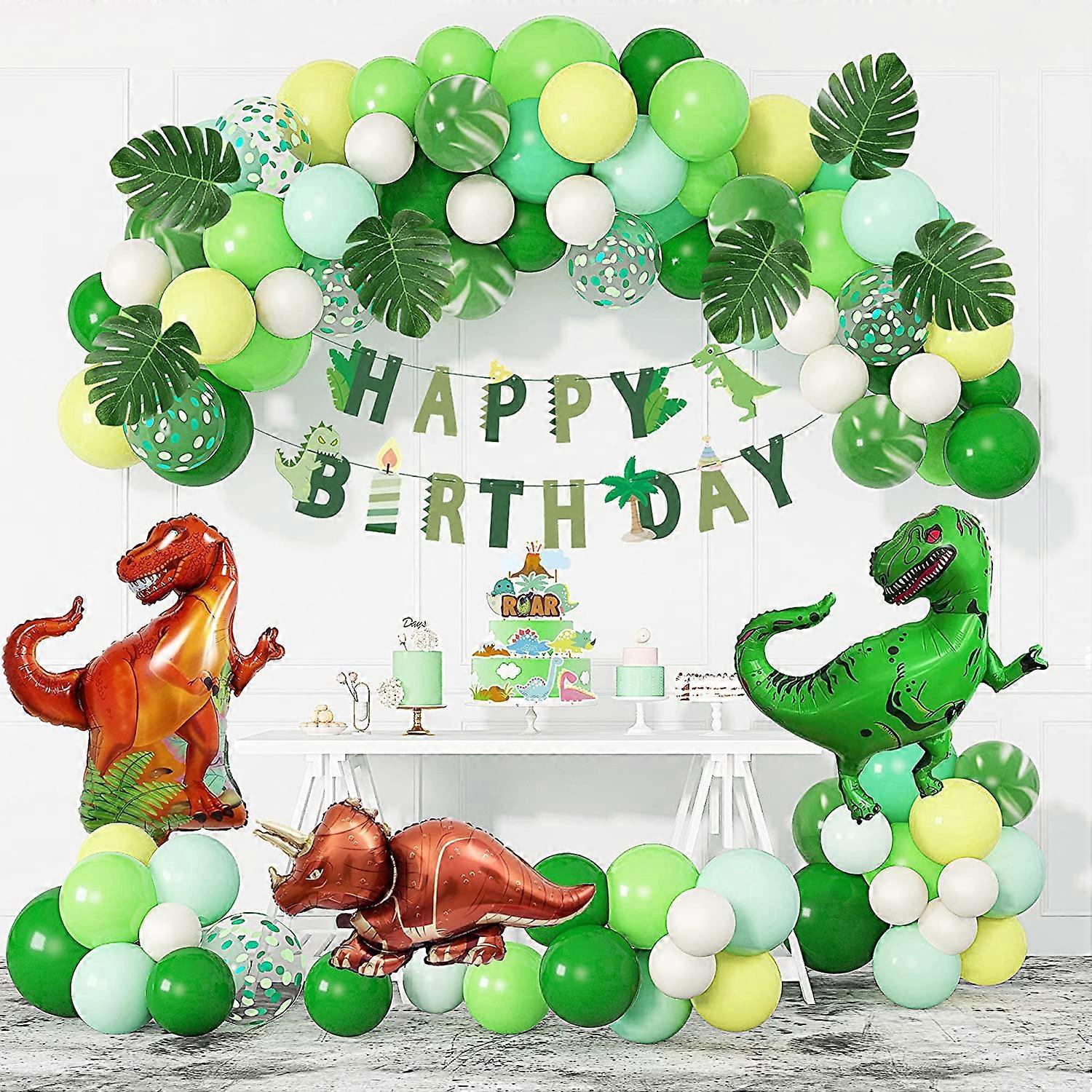 Dinosaur Birthday Party Decorations Supplies, Dinosaur Balloons Arch ...
