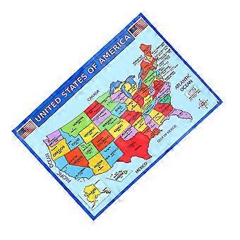 USA Map Educational Classroom Poster Teaching Geography Map Household ...