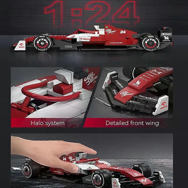 Cada 1:24 Alpha Romeo 2022 F1 Racing Car C42 Sports Car Model Building ...