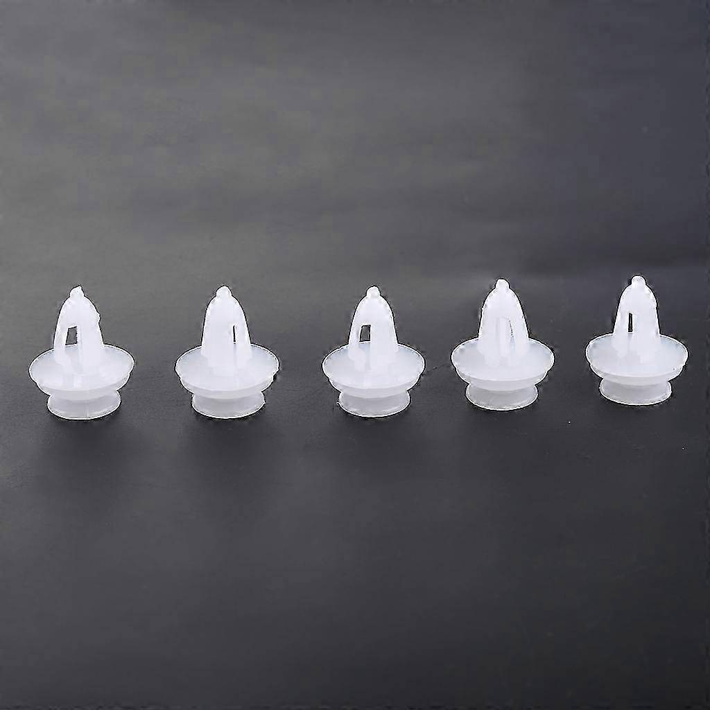 20Pcs White Plastic Rivets Retainer Push Clips 9mm Hole for Car Bumper ...