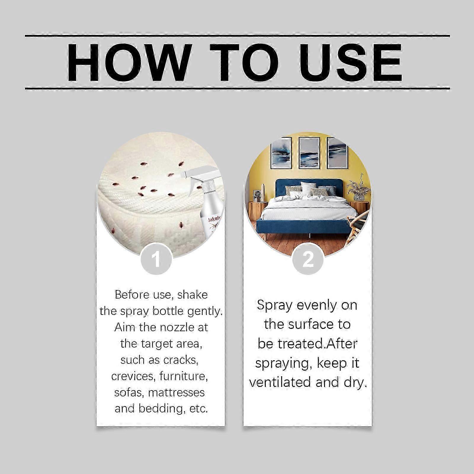 Bedbug Killing Spray Kils bed bugs eggs Prevent Fleas And Bed Bug Bites ...