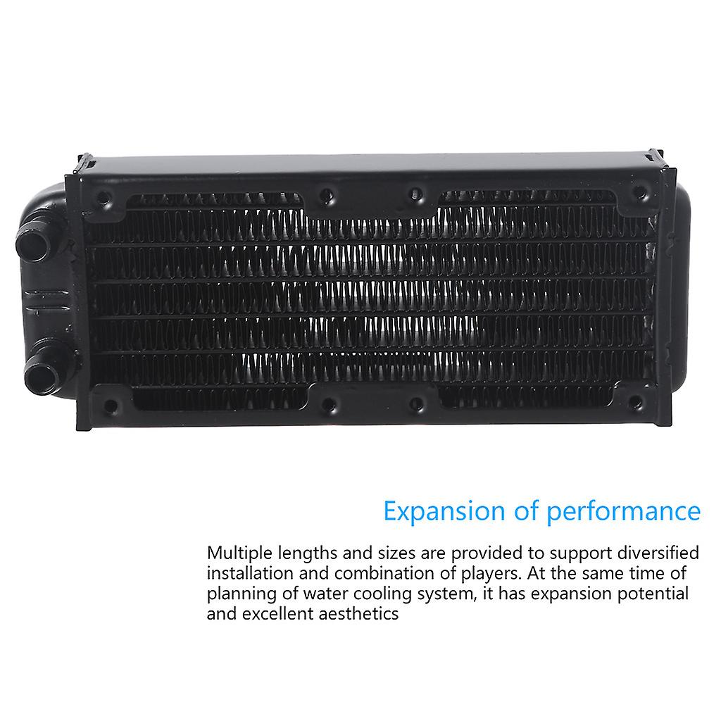Water Cooling Computer Radiator 6 Pipe Aluminum Heat Exchanger Liquid ...