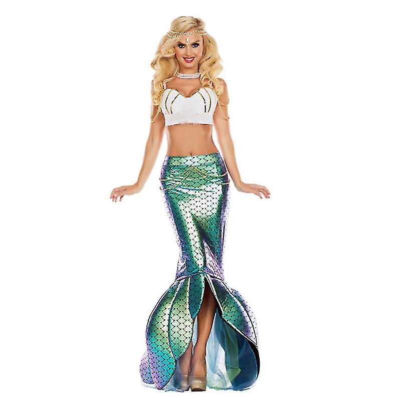 New Women's Mermaid Princess Dress Sexy Fish Tail Skirt Halloween ...