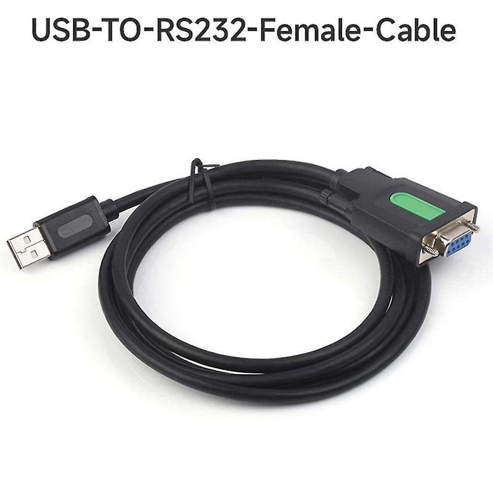 Usb To Rs232 Serial Cable Usb Type A To Db9 Female Ft232rl Chip ...