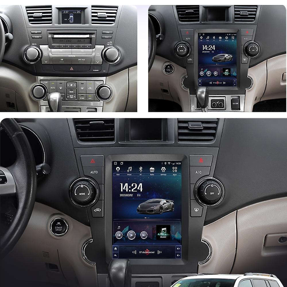 Tesla IPS For Toyota Highlander 2 2007 - 2013 Android 10 Car Radio ...