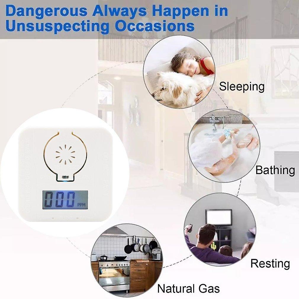 Carbon monoxide detector household co exceed alarm meter honeycomb coal ...