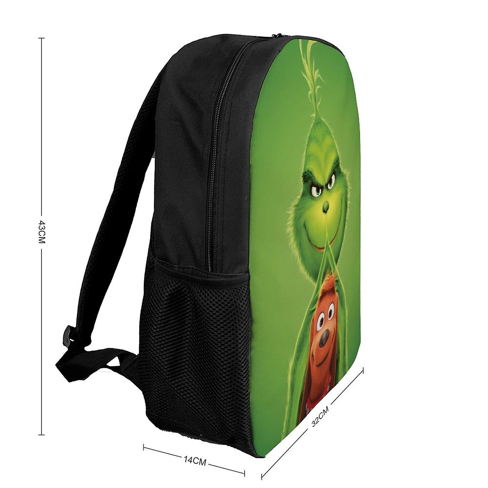 Animation Grinch Backpacks Basic Shoulder Daypack Bookbag Satchel ...