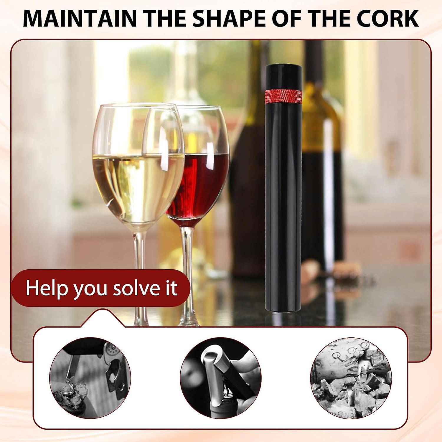 Corkscrew Air Pump, Aluminum Air Pressure Corkscrew Cork Pops, Portable ...