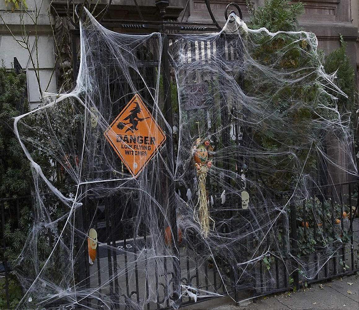 Halloween spider webs Halloween Prop Decor Scary party scene Outdoor ...