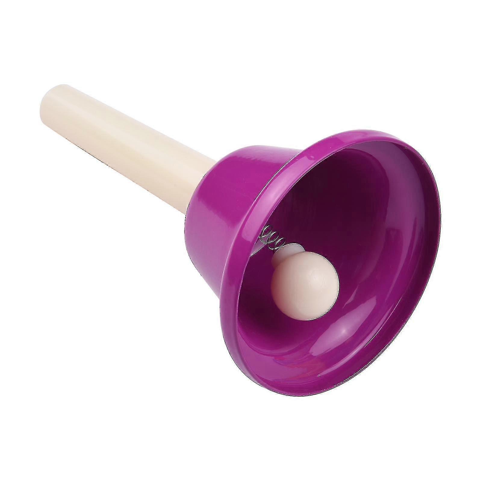 8pcs Colorful Handbell 8 Note Diatonic Metal Hand Bells Set Tinkle ...
