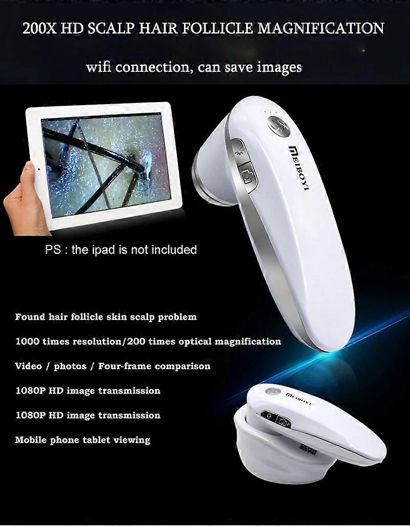 Wireless App Wifi Hair Follicles Scalp Detector Digital Skin Analyzer ...