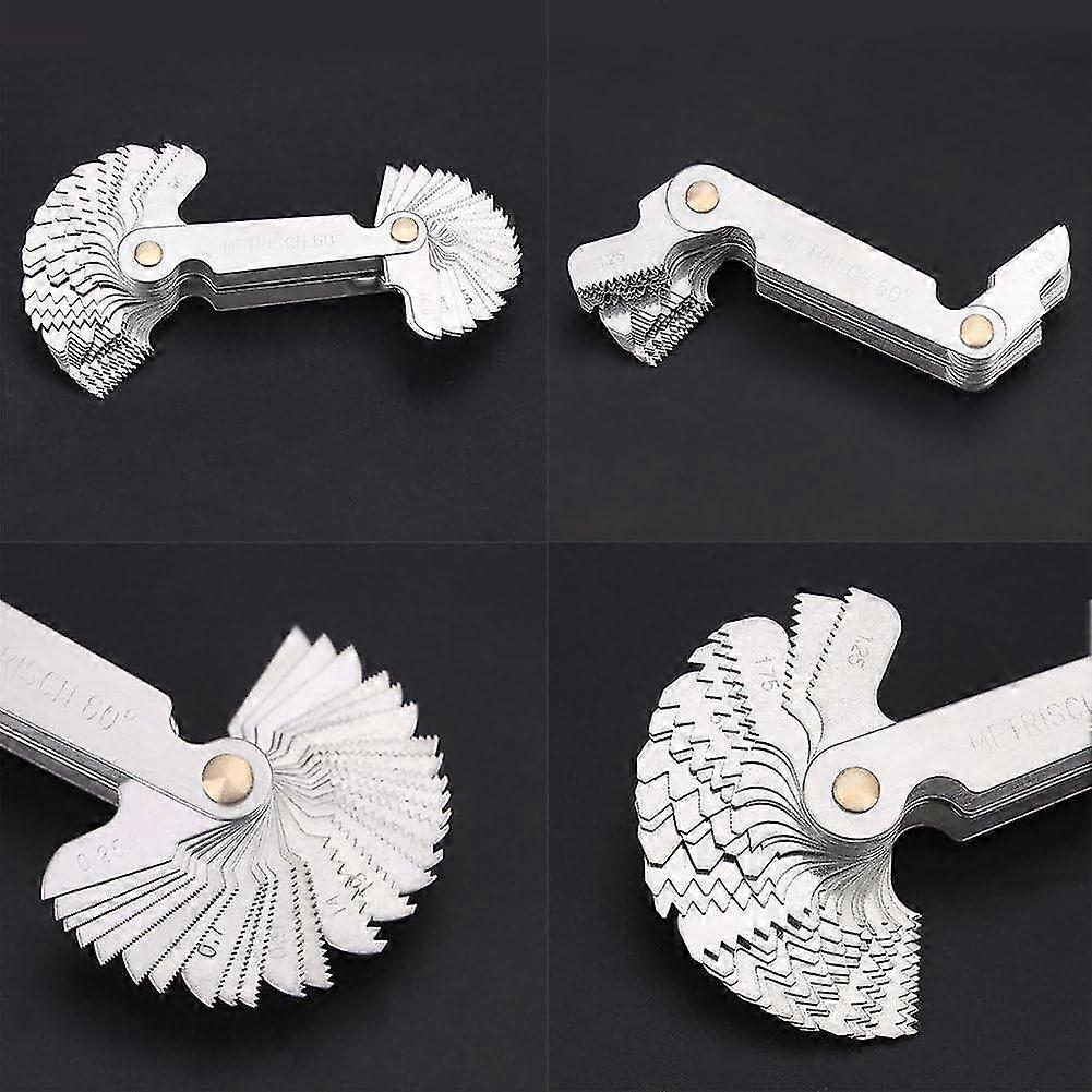 For 2024 Thread Comb, Metric Thread Gauge 58 Blades Set Screw Pitch ...