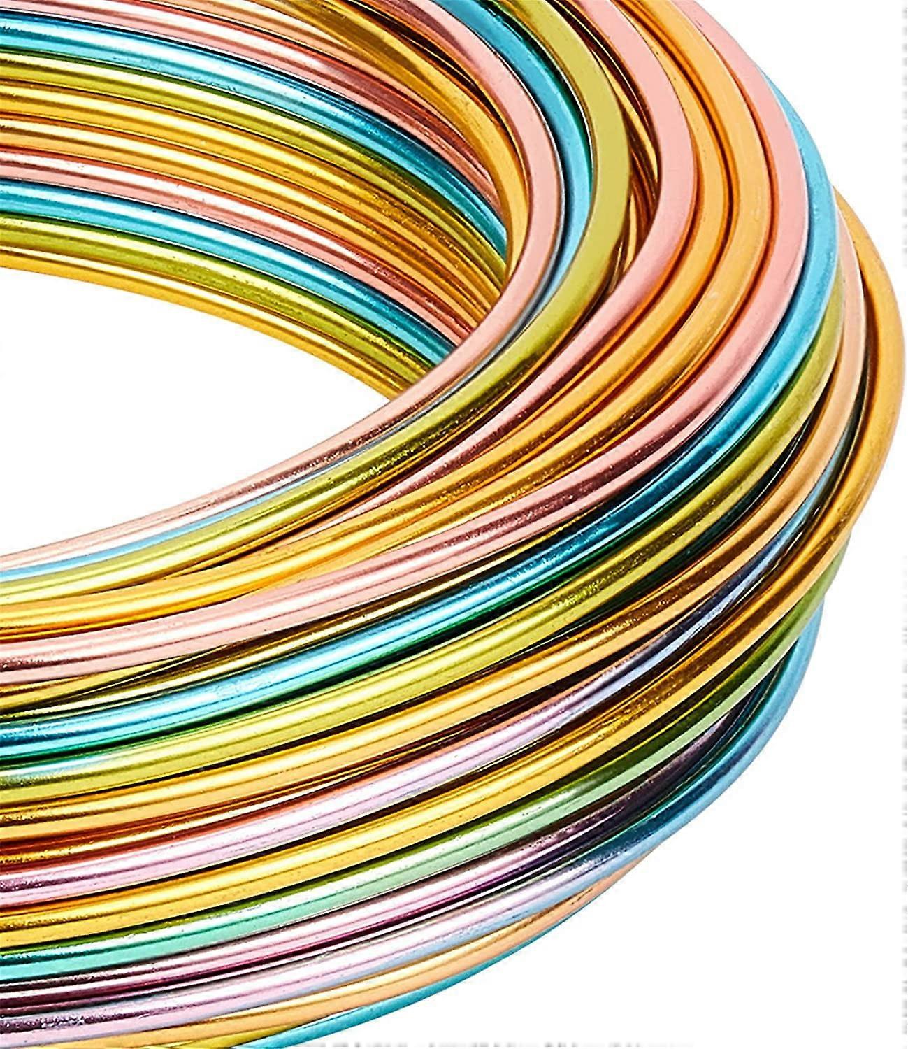 Multicolor Jewelry Craft Aluminum Wire (12 Gauge 75 Feet) Bendable ...