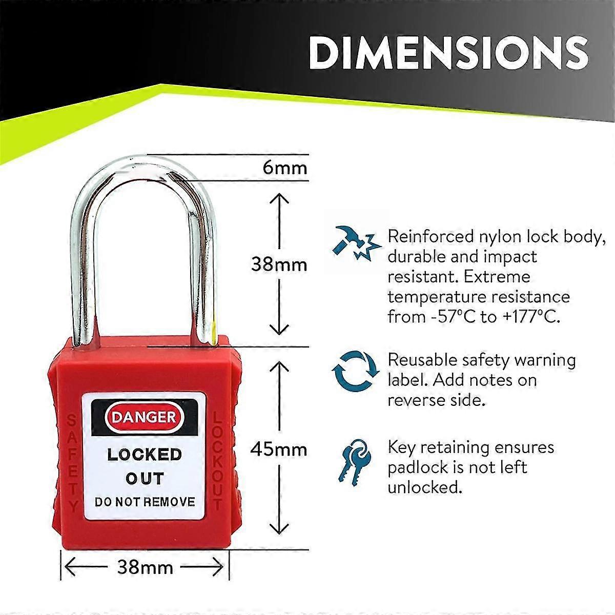 Lockout Tagout Tags And Padlocks Red Safety Tag Easy Identification ...