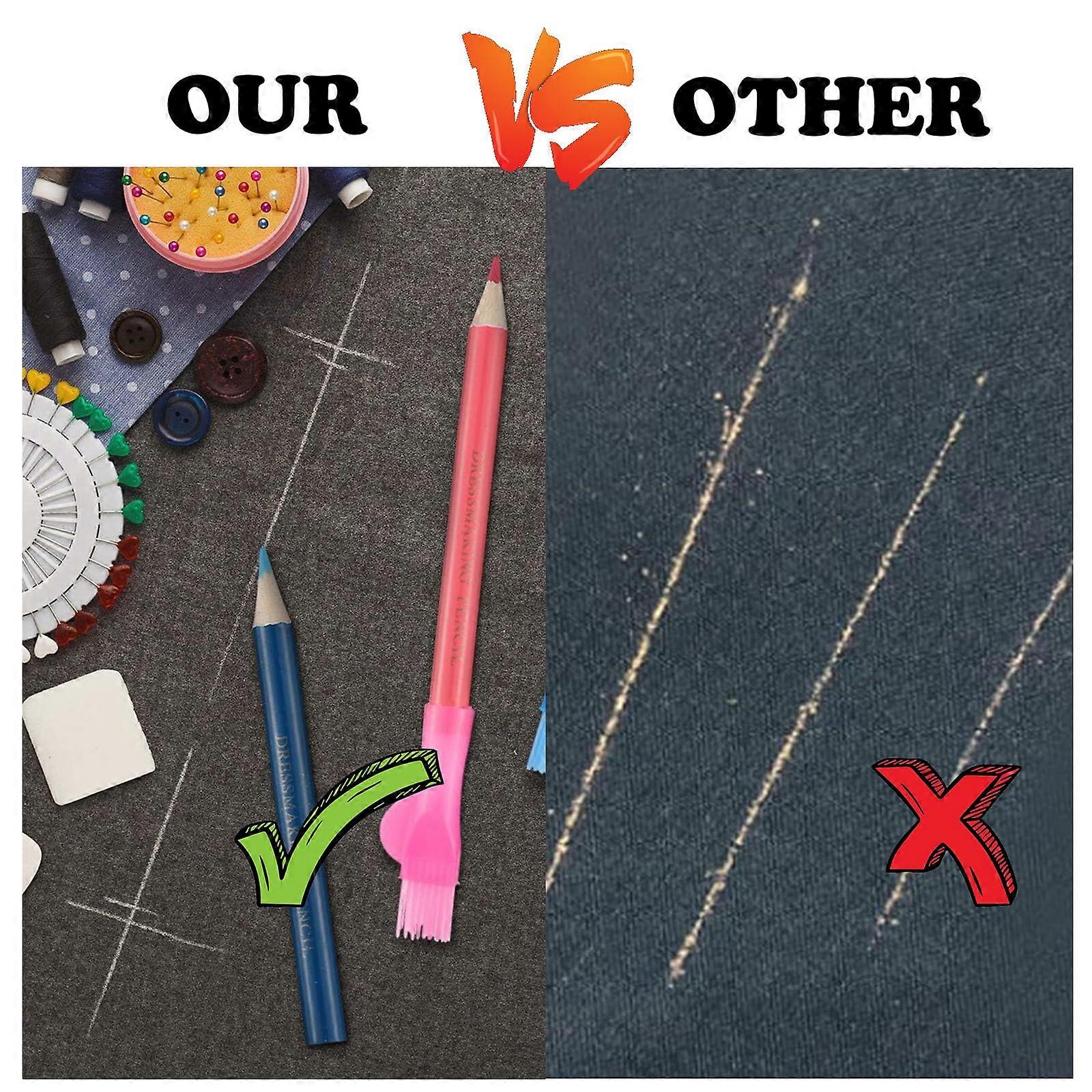 pieces tailor's chalk pencils, water-soluble chalk for sewing fabric ...