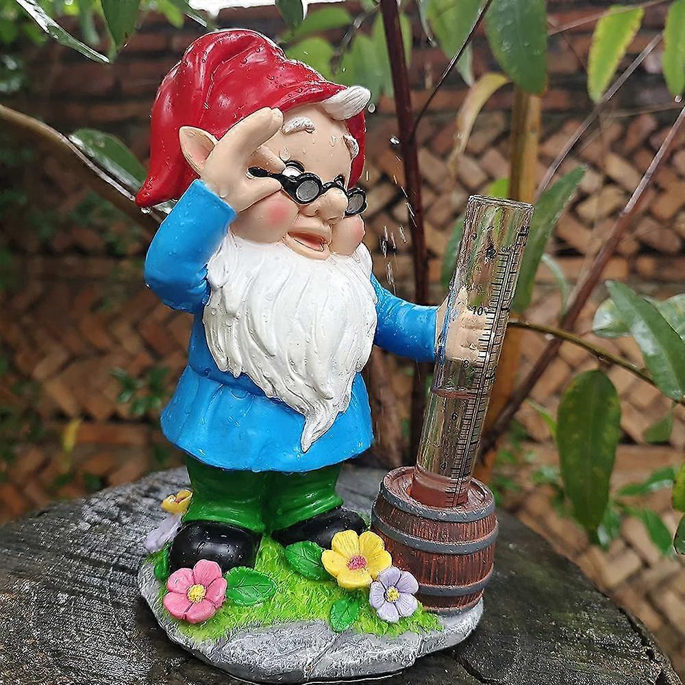 Dwarf rain gauge outdoor garden decoration resin crafts | Fruugo UK