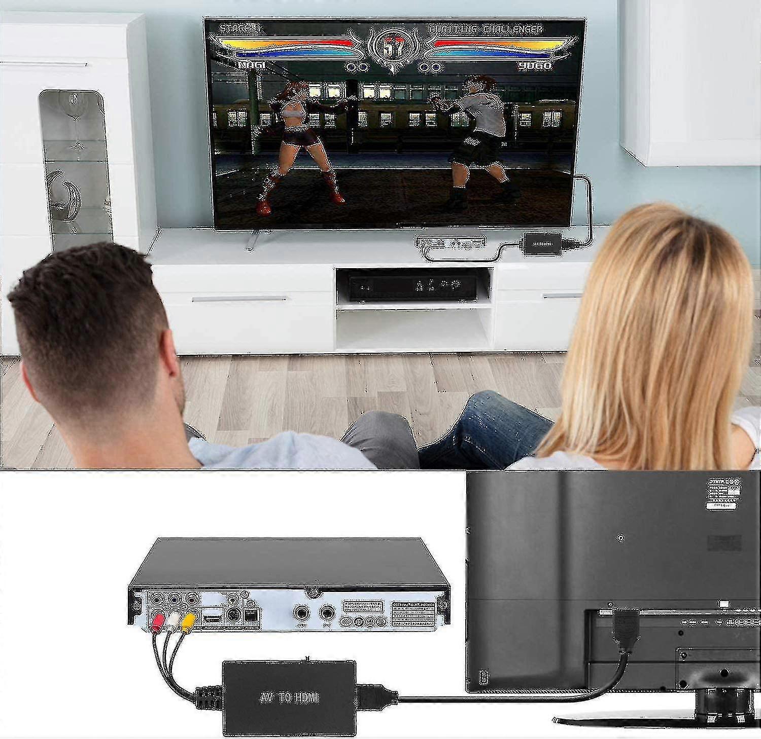 Rca To Hdmi Converter,composite To Support 1080p Pal | Fruugo UK