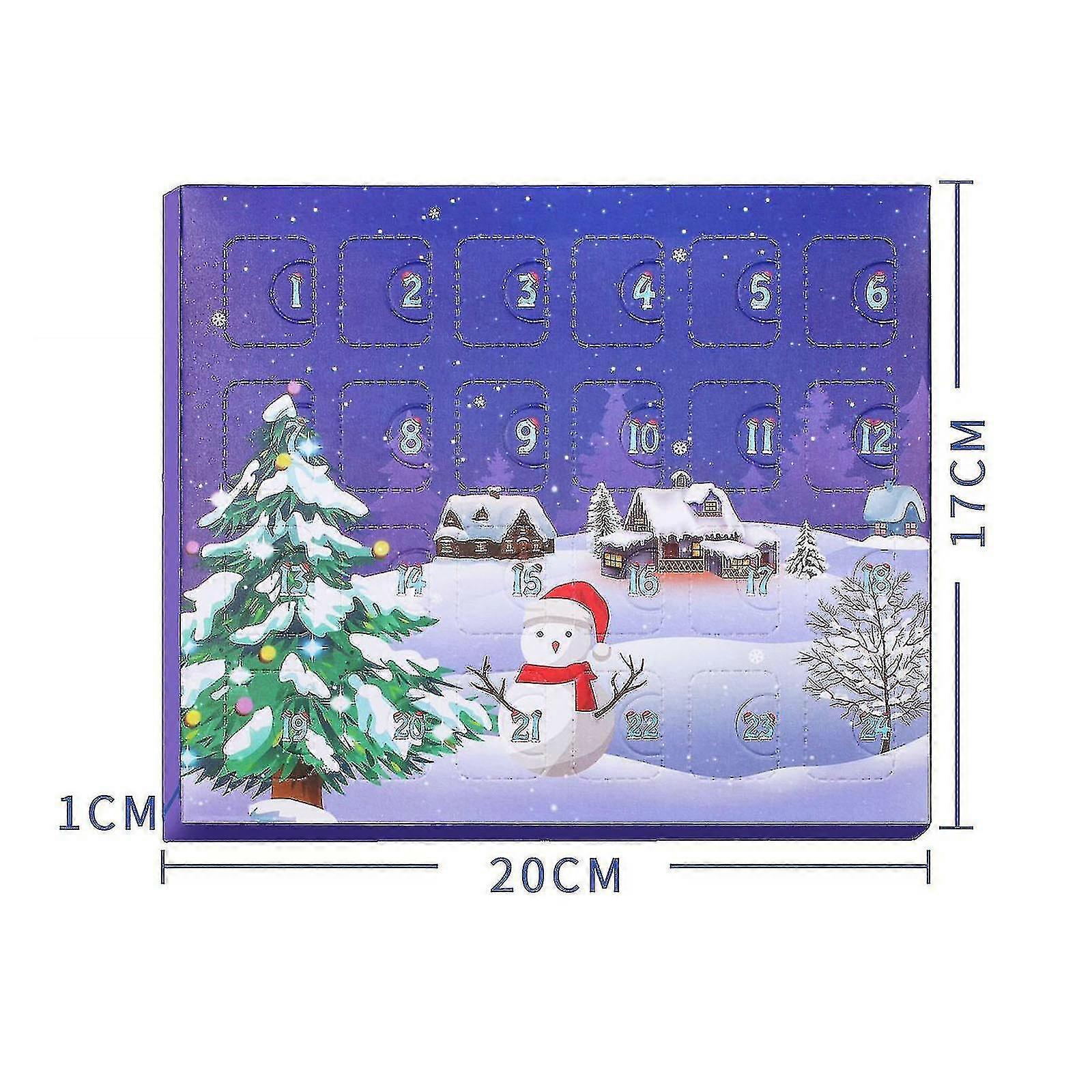 24 Day Countdown Christmas Calendar Gift Box Set Diy Beaded Blind Box ...