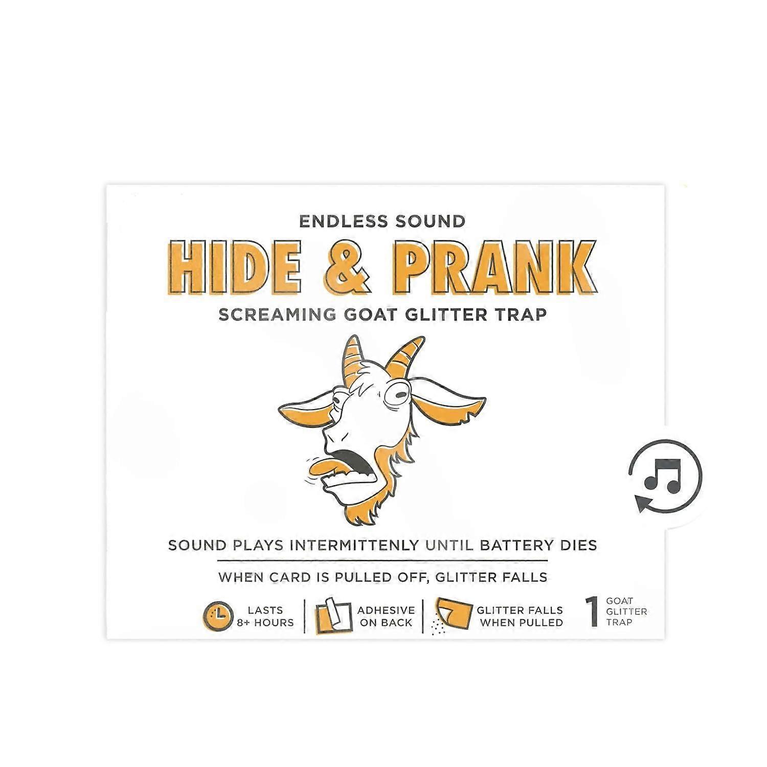 Hide & Prank Glitter Trap, 8-Hour Intermittent Goat Glitter Trap Card ...