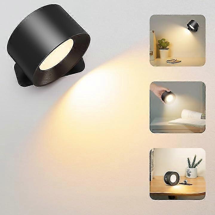 Indoor Wall Light, Touch Wall Rechargeable Led Lamp With Type-c ...