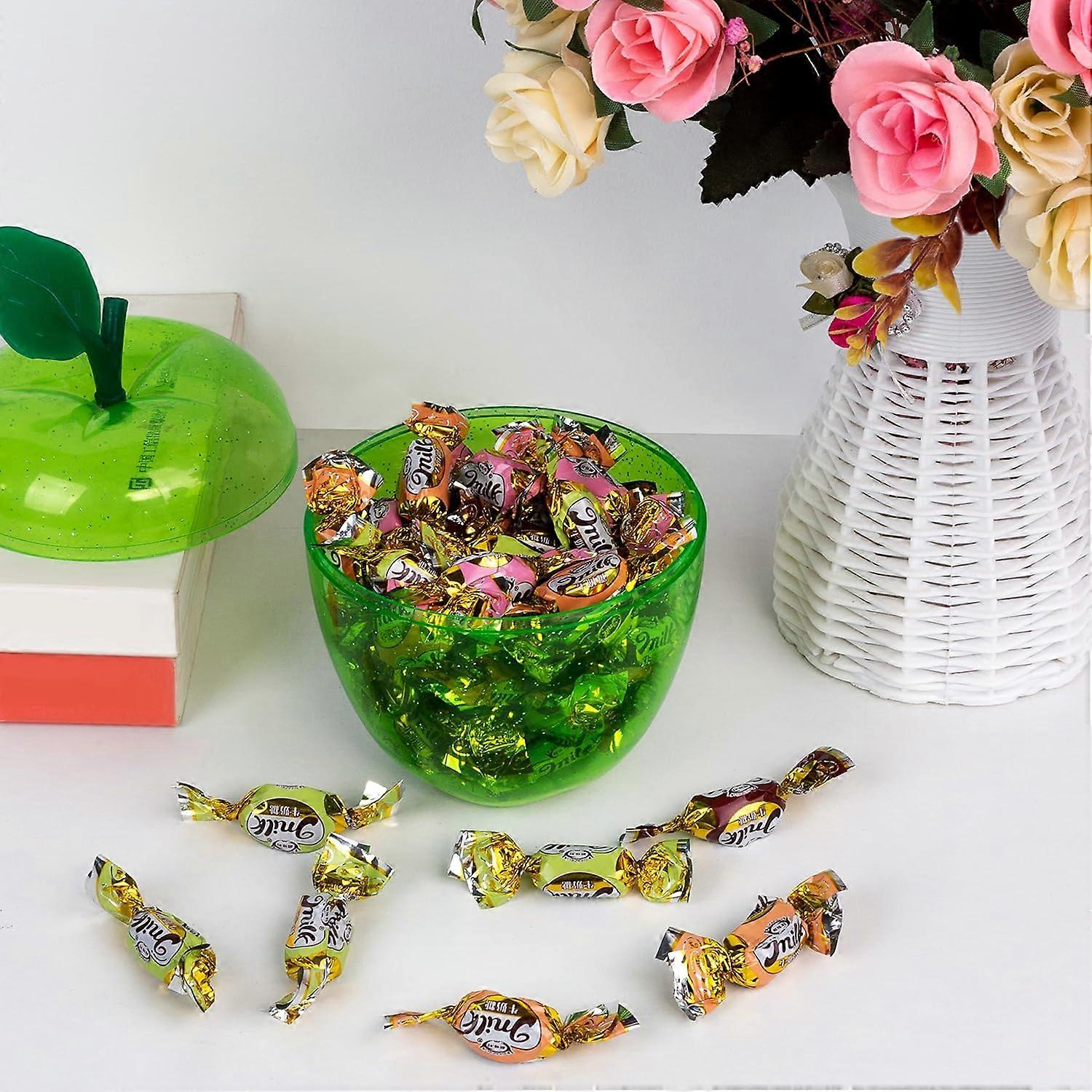 Green Apple Container, Apple Shaped Candy Toy Gift Filling Containers ...