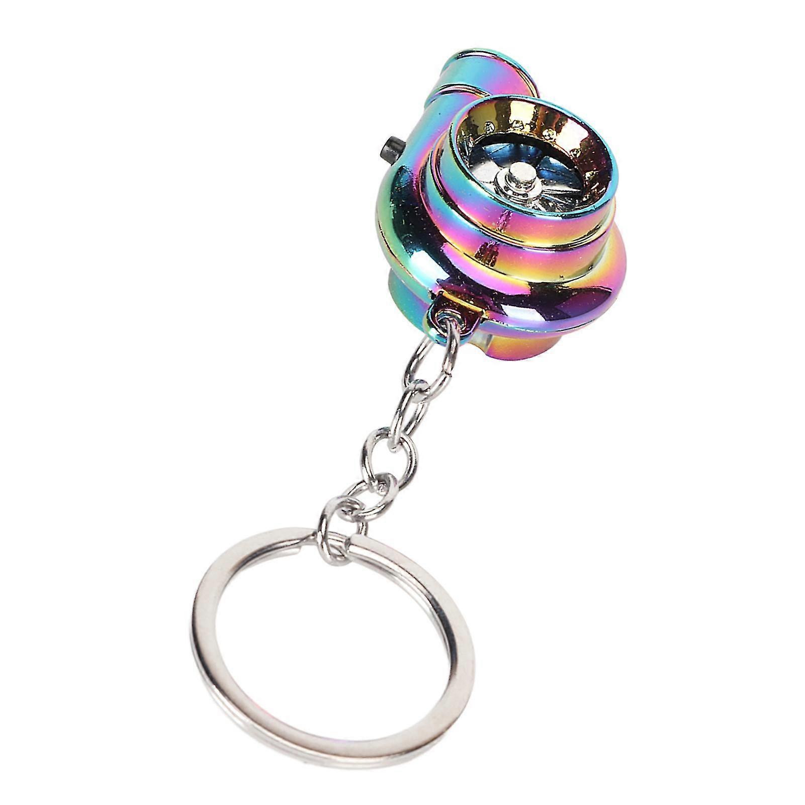 LED Turbo Keychain with Sound and Light Battery Powered Metal Electric ...