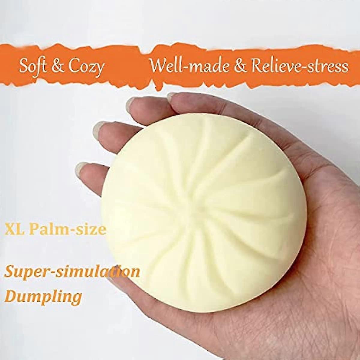 Dumpling Squishy Stress Ball Fidget Toy Dough Ball Squishy Bun Squeeze ...