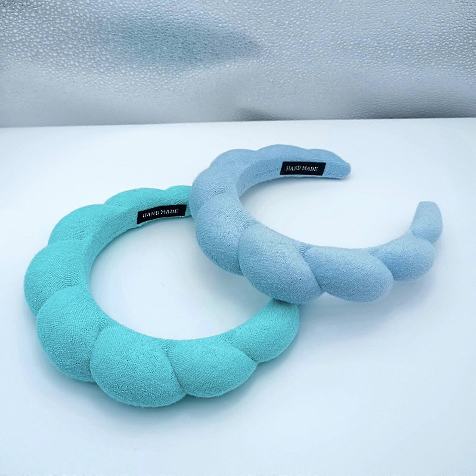 Hair Band High Head Band Towel Flannelette Head Button Twist Headband ...