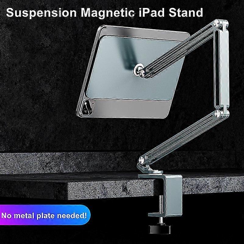 Suspension magnetic ipad stand long arm adjustable tablet holder for ...