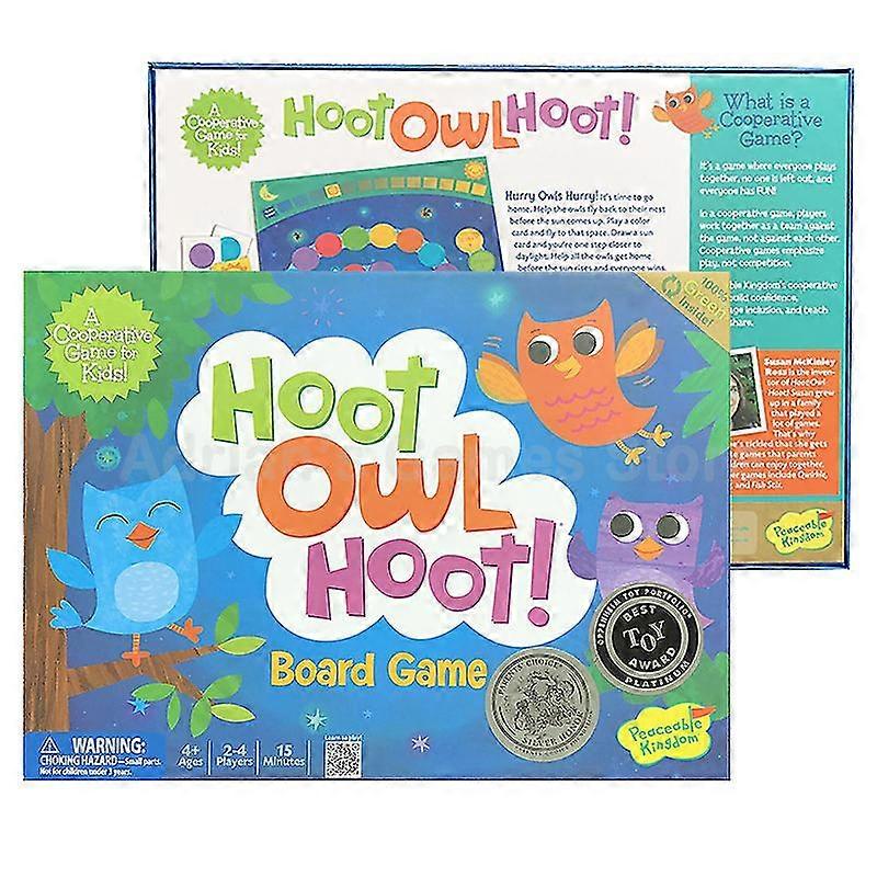 Hoot Owl Hoot English Version Children Board Game Card | Fruugo UK