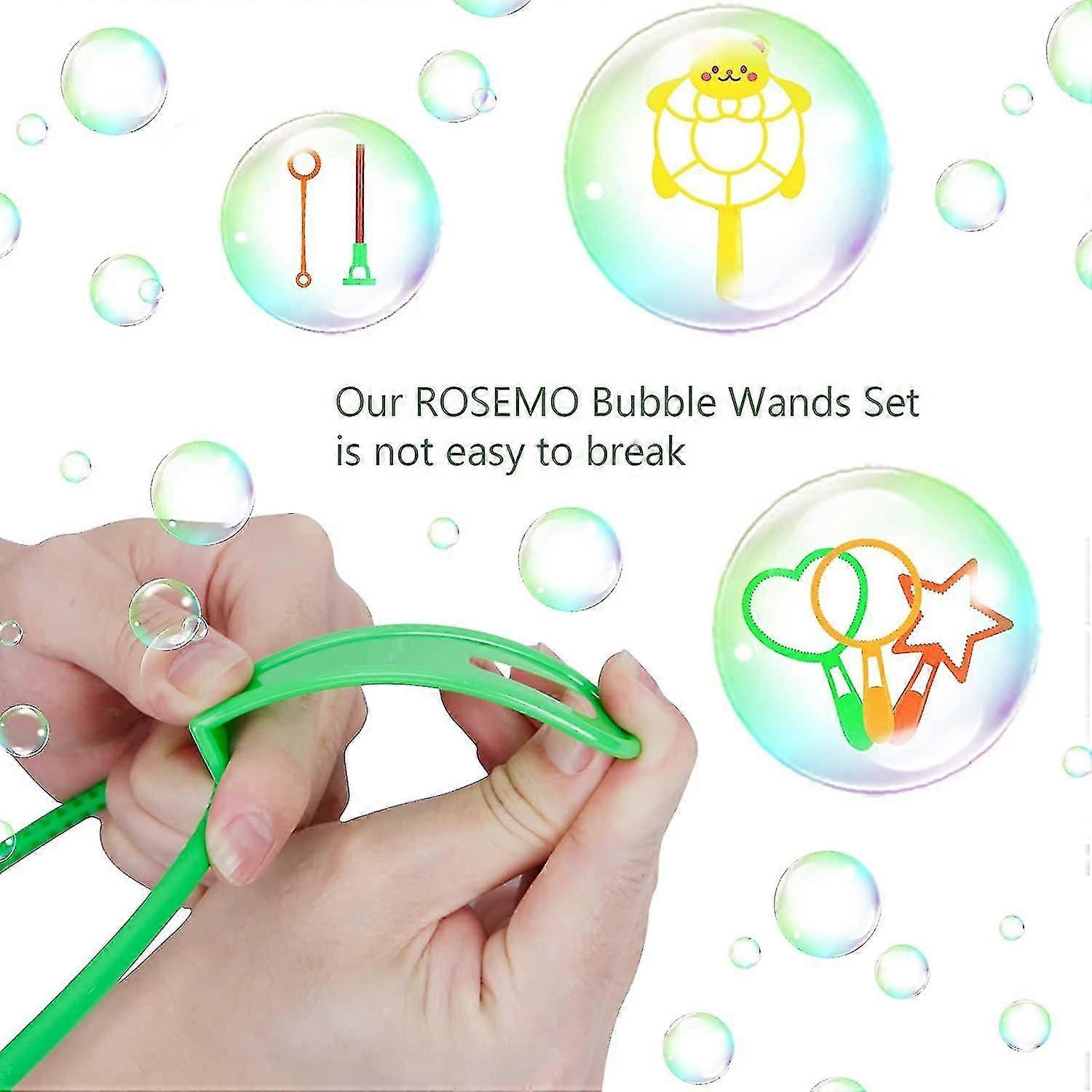 15 Pcs Bubble Wands Set Giant Bubble Wands For Kids Large Bubble Making ...