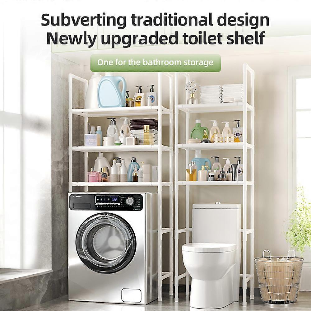 3-Tier Over Washing Machine Storage Rack Space Save Metal Bathroom ...