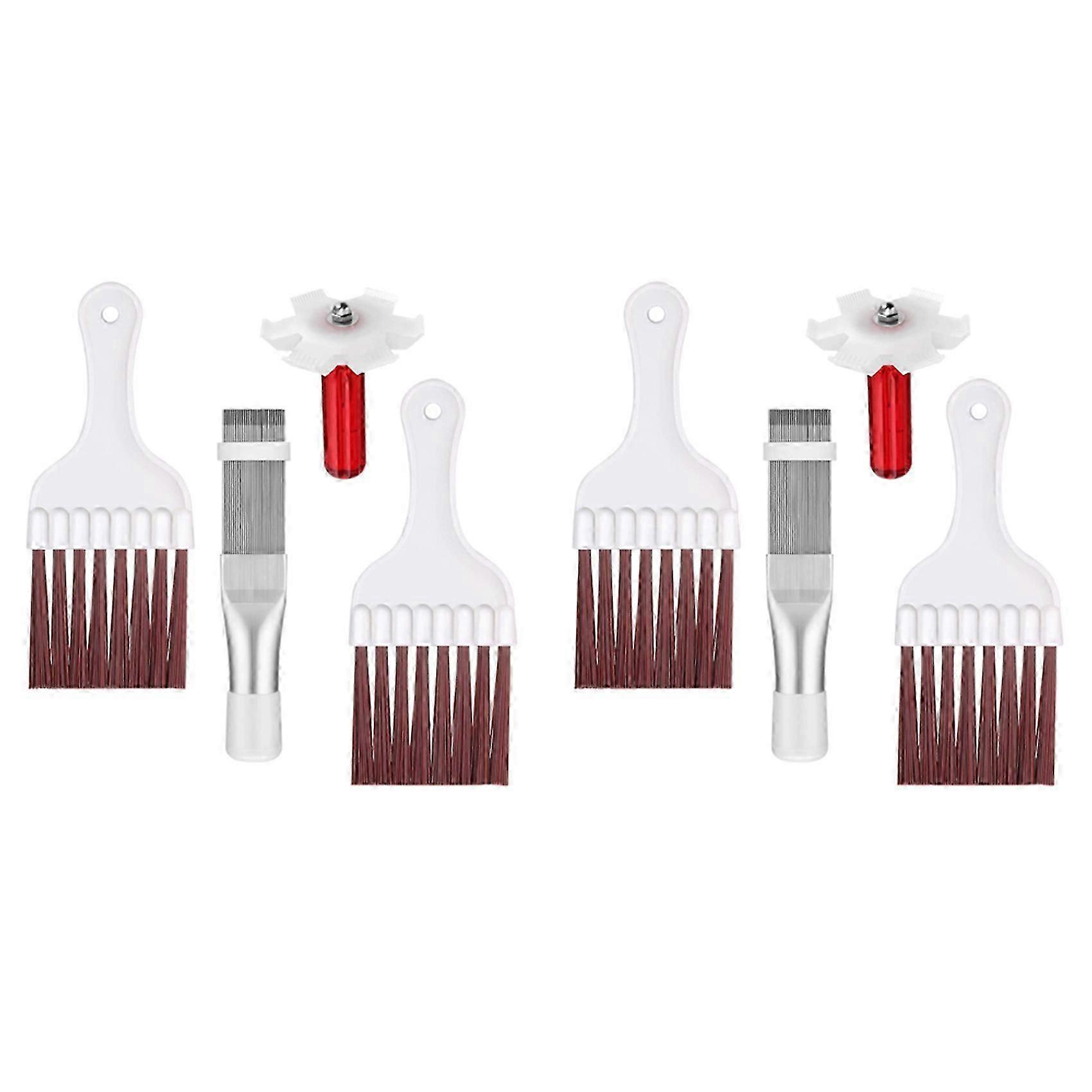 8 Pieces Air Conditioner Condenser Fin Cleaning Brush AC Fin Comb ...