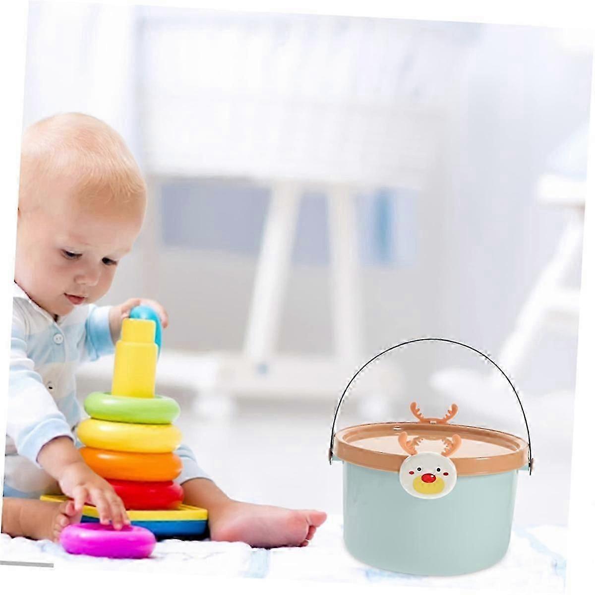 2PCS Toy Bins Building Blocks Organizer Toy Storage Bucket Snack Bucket ...